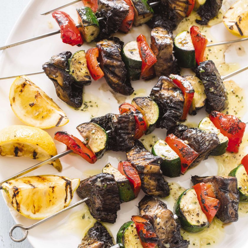 Vegetable kebabs with a crisp exterior and juicy interior to get the ...
